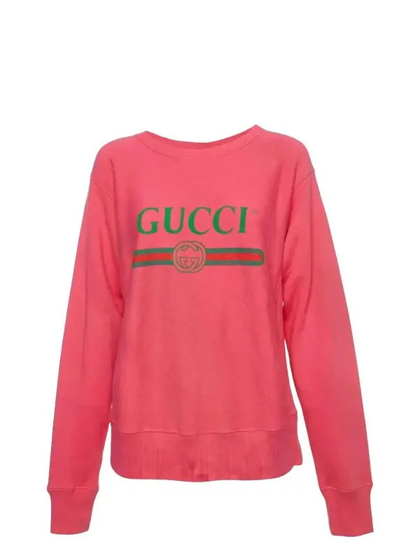 Gucci Logo-print Sweatshirt - Pink