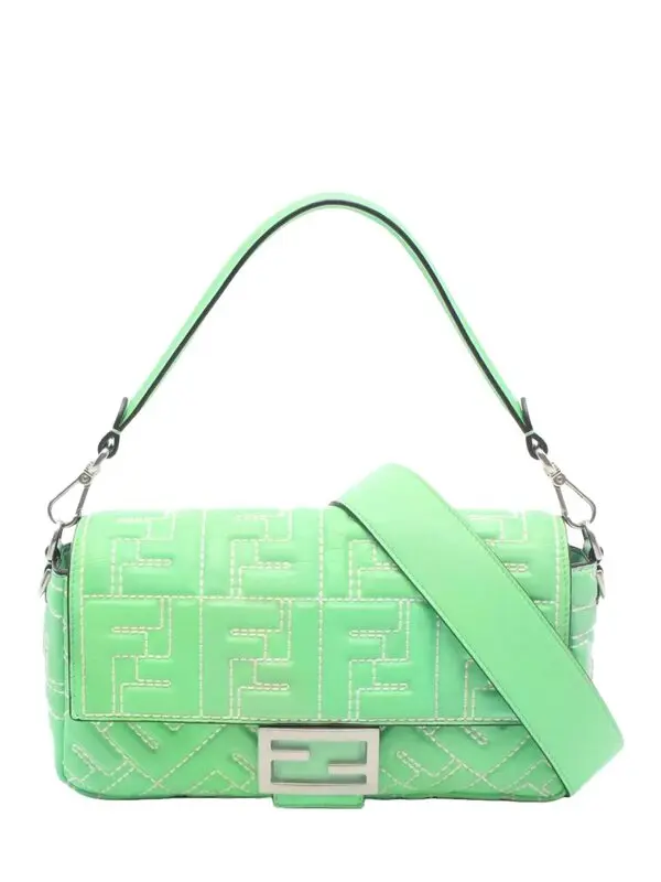 Fendi 2010s Zucca Tote Bag - Green