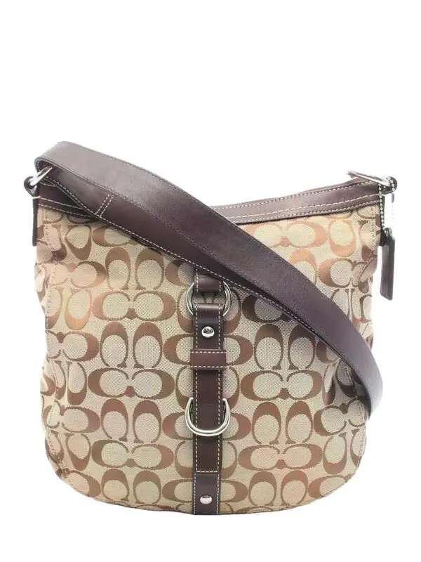 COACH 2010s Signature Shoulder Bag - Neutrals