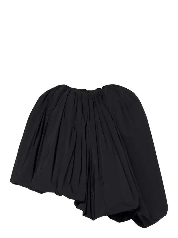 Magda Butrym Asymmetric Draped Top - Black