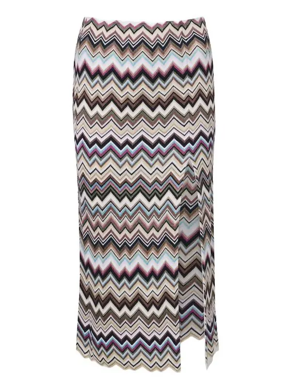 Missoni Zigzag Midi Skirt - Multicoloured