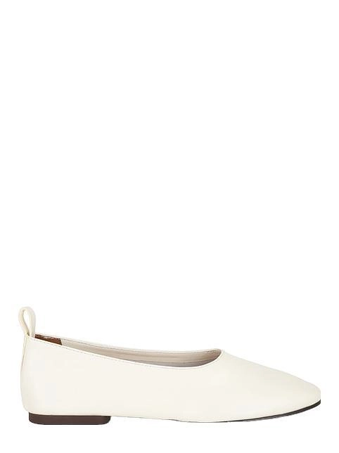 Madewell Freja Flat In White - Cloud Lining