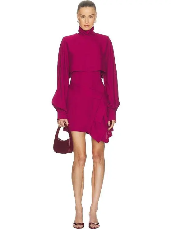 IRO PARIS Veddy Dress In Pink - Raspberry