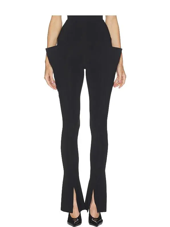 Norma Kamali Wing Spat Legging - Black