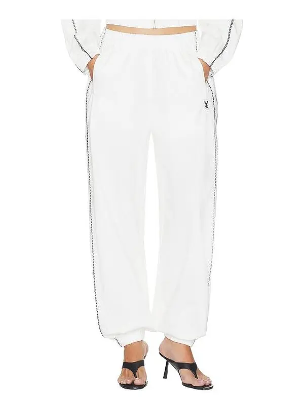 HAELO Archangel Track Pant In White - White & Black