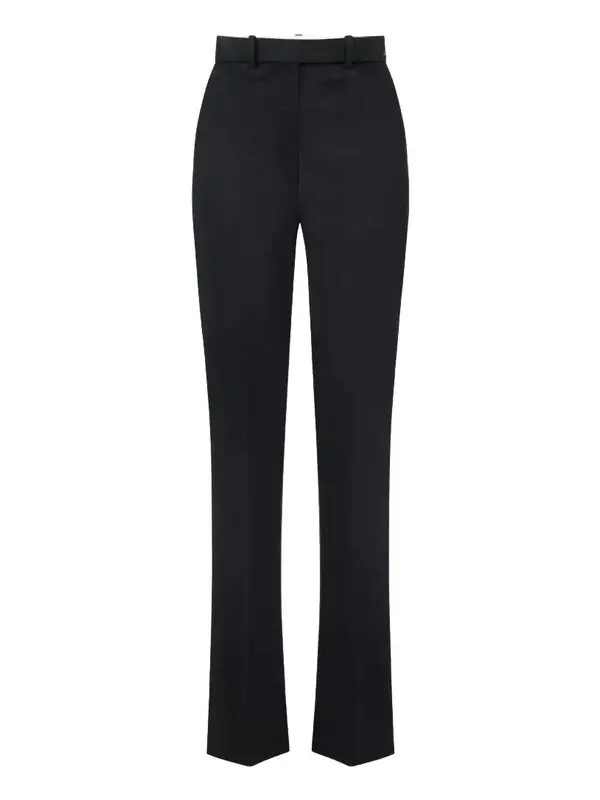 Elisabetta Franchi Wool Trousers - Black