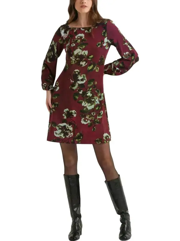 Malìparmi Frosted Blossom Floral-print Mini Dress - Red