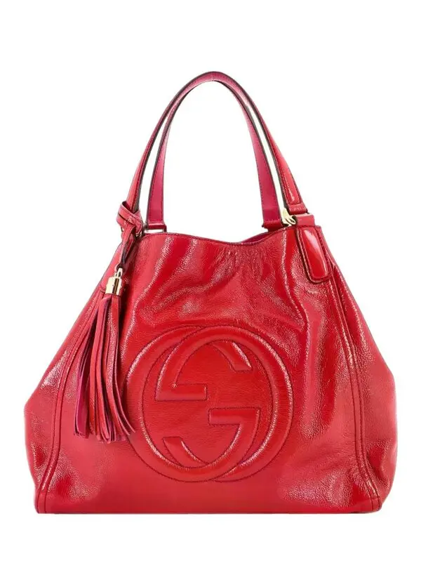 Gucci Soho Patent Medium Shoulder Bag - Pink