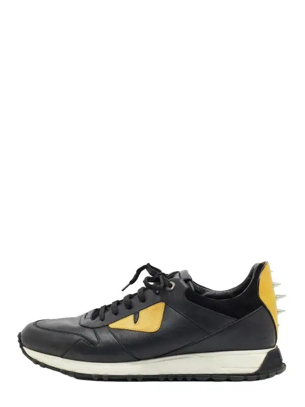 Fendi Monster Eyes Studded Sneakers - Black
