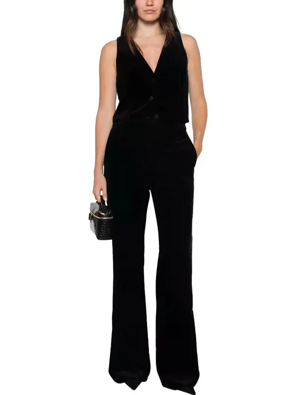 Max Mara Velvet Waistcoat - Black