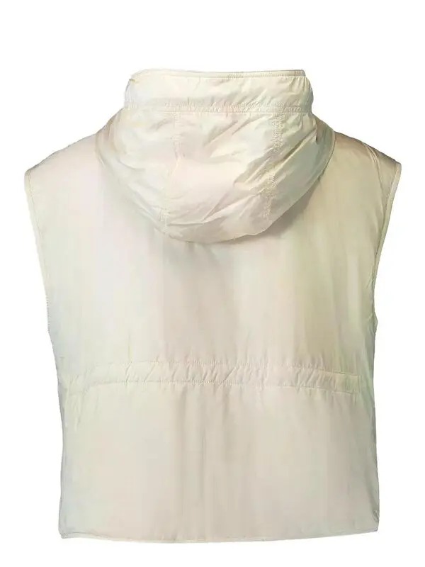 Max Mara Hooded Zip-up Gilet - White