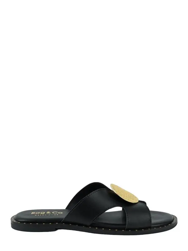 RAG & CO Eudora Embellished Slip-ons By - Black