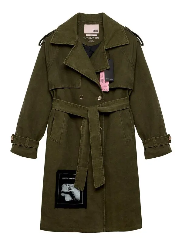COME ON Joy Division Love Will Tear Us Apart Trench — Genderless - Green