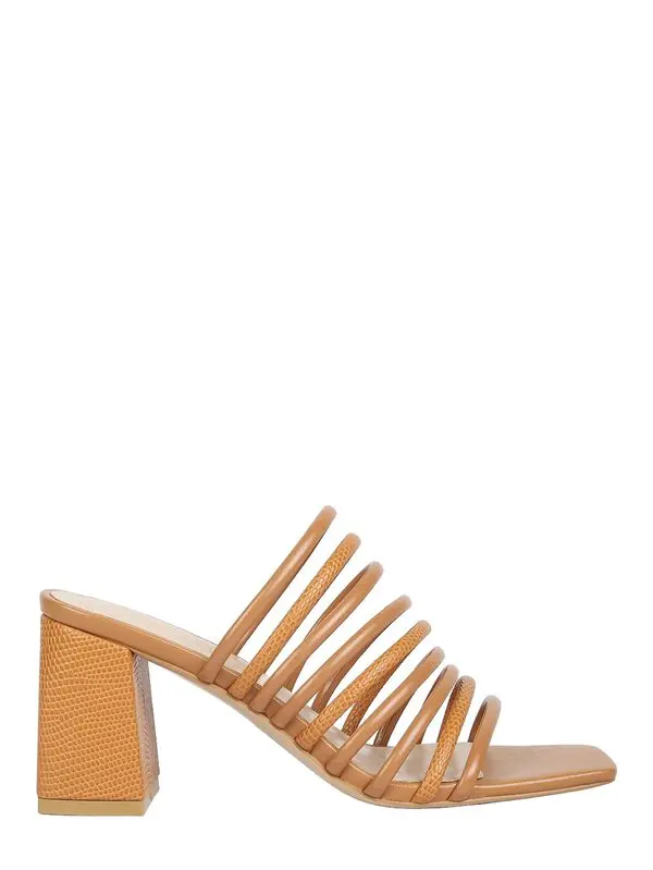 RAG & CO Fairleigh Tan Strappy Slip On Sandals By - Brown