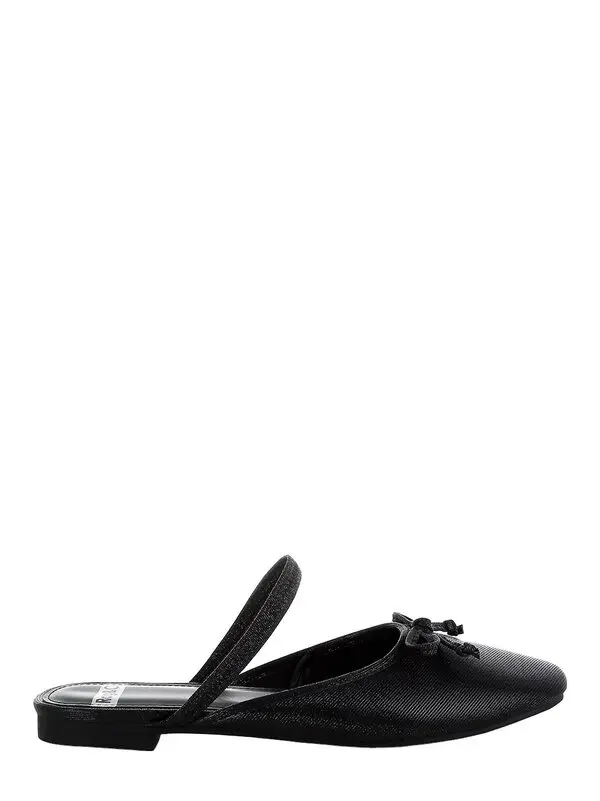 RAG & CO Opalia Glitter Ballet Mules In By - Black