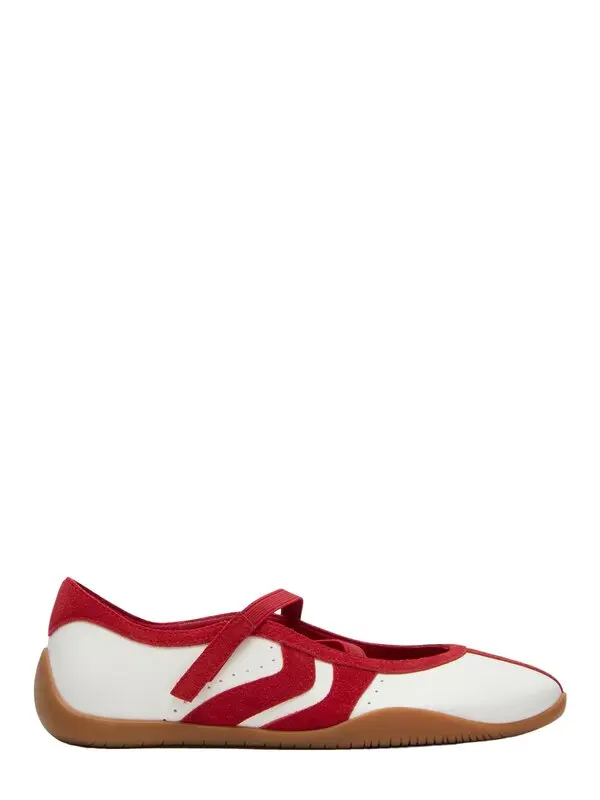 Steve Madden Pulse Ballet Sneakers - White/red