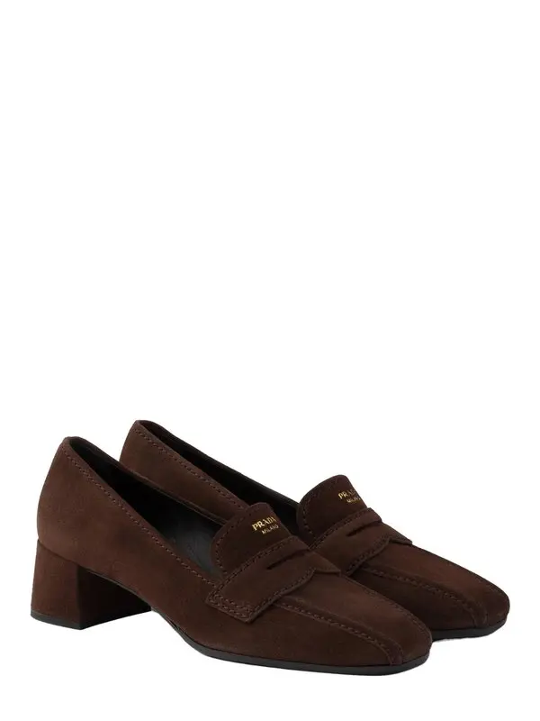 Prada Suede Loafers - Brown