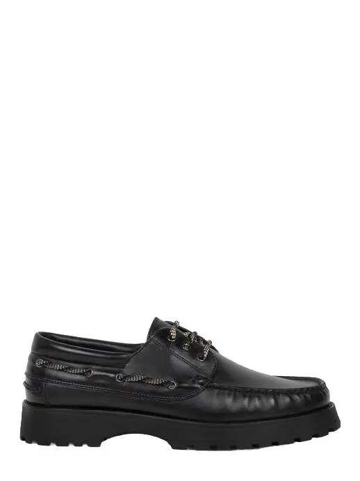 BOBBIES Leif Boat Shoes - Intense Black
