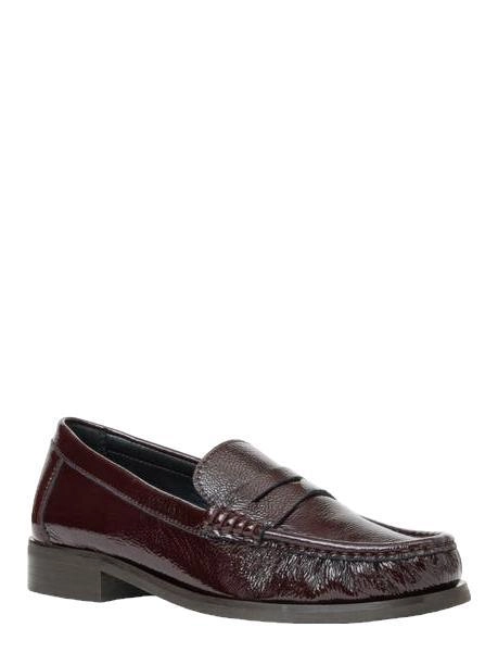 Aquatalia Tabitha Water Repellent Penny Loafer - Brown Naplak