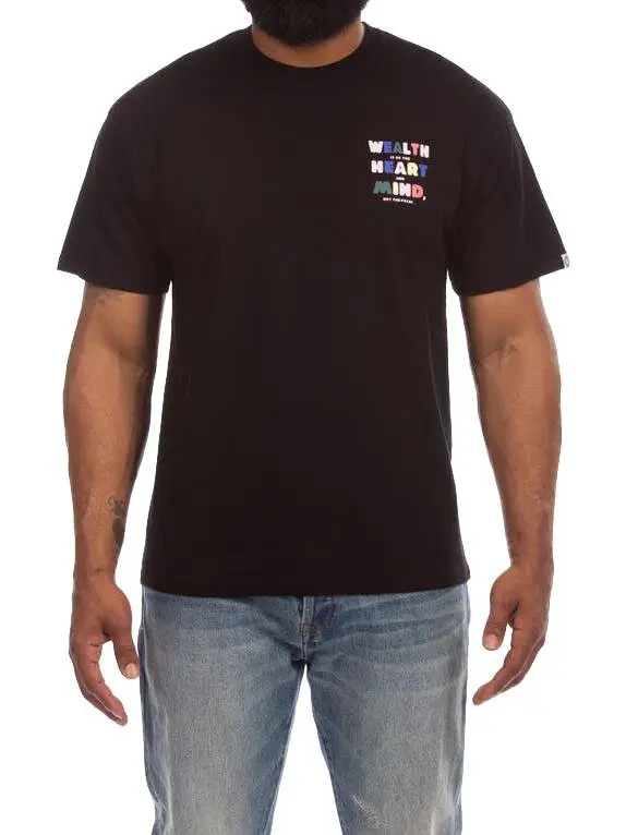 BILLIONAIRE BOYS CLUB Bb Wealth Curve Cotton Graphic T-shirt - Black