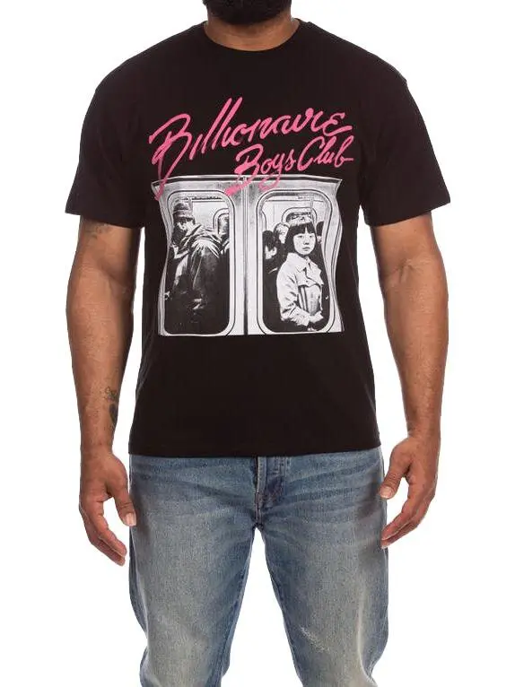 BILLIONAIRE BOYS CLUB Bb Strangers Cotton Graphic T-shirt - Black