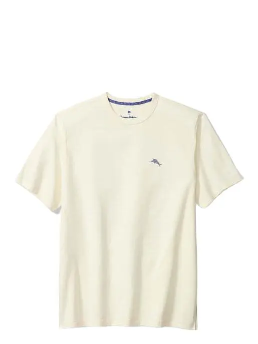 Tommy Bahama Monstera Blues Cotton Graphic T-shirt - Vanilla Ice
