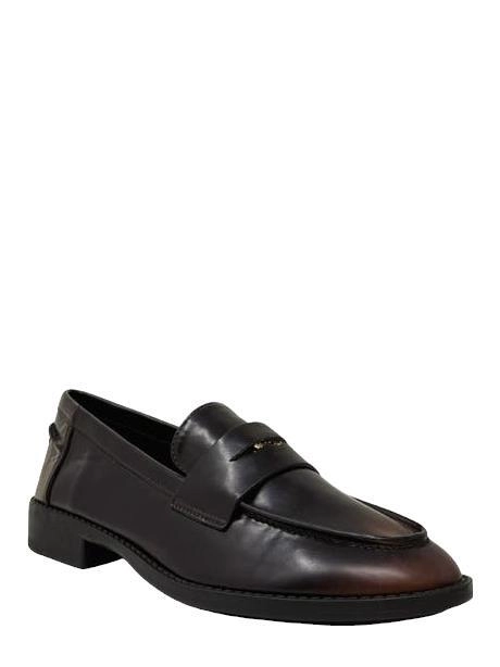 SHU SHOP Tammy Faux Leather Loafer - Chocolate