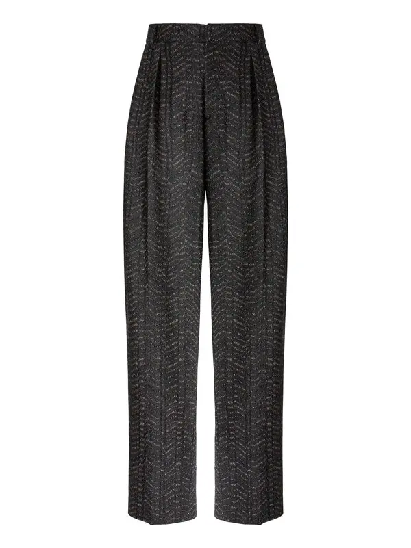 Missoni Wide-leg Pants - Grey& Silver