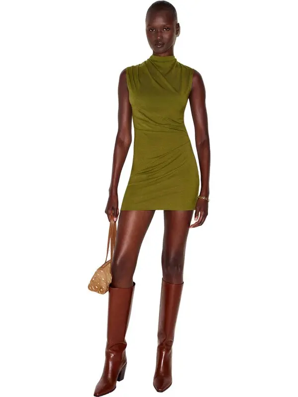 REFORMATION Amias Knit Dress - Green