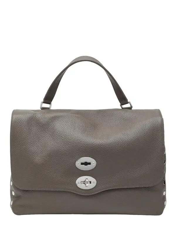 ZANELLATO Medium Postina Bag In Taupe - Grey