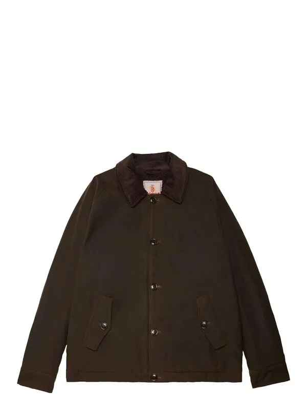 BARACUTA Waxed Deck Jacket - Brown