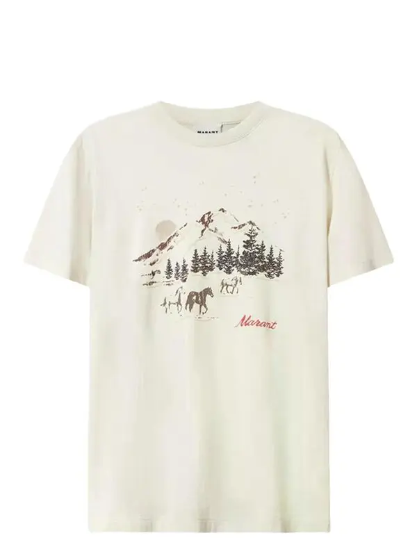 MARANT ETOILE Zewel T-shirt - Neutrals
