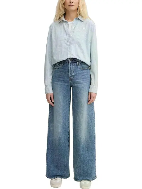 LEVI'S Classic Striped Buttoned Shirt - Blue