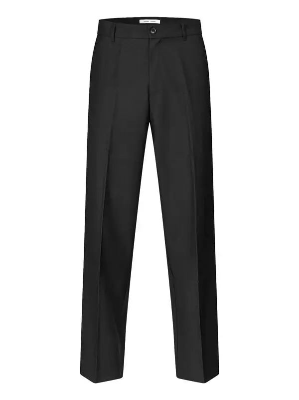 Samsøe Samsøe Tailored Wool Blend Trousers - Black