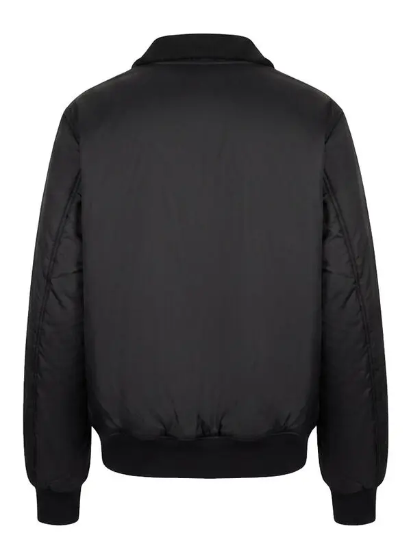 BERNER KUHL Space Bomber Jacket In Stretch Nylon - Black
