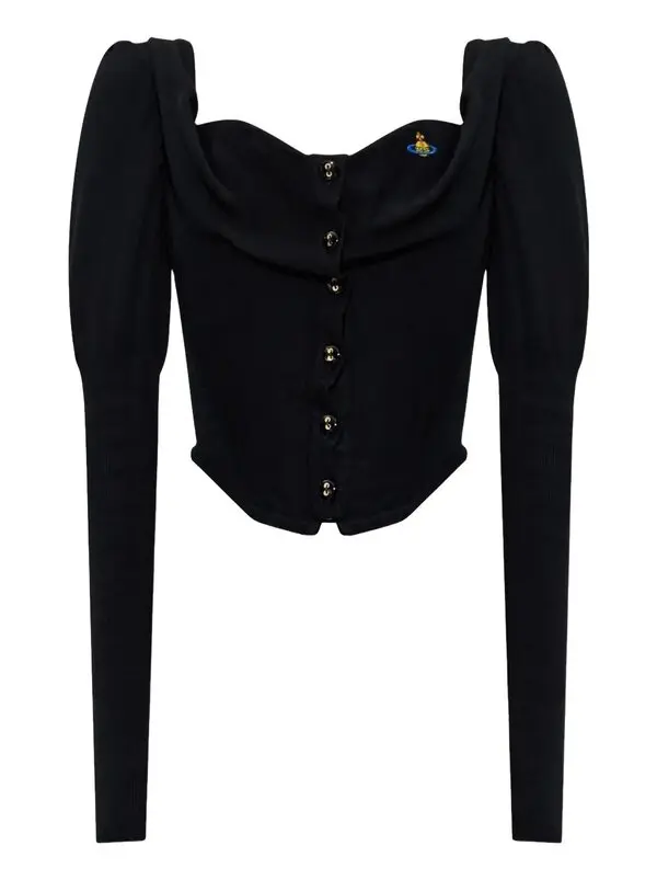 VIVIENNE WESTWOOD Bea Corset Cardigan - Black
