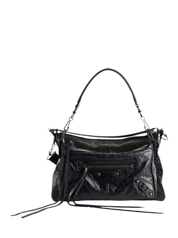 Balenciaga Mini Structured Shoulder Handbag - Black