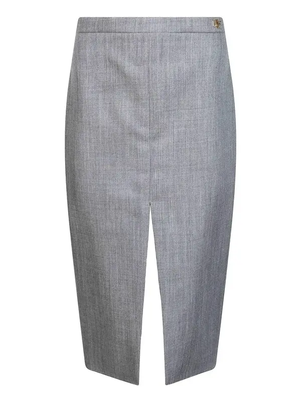 Elisabetta Franchi Statement Skirt With A Polished Silhouette - Grigio