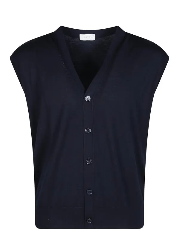 PAOLO PECORA Gilet Sweater Vest - Blu