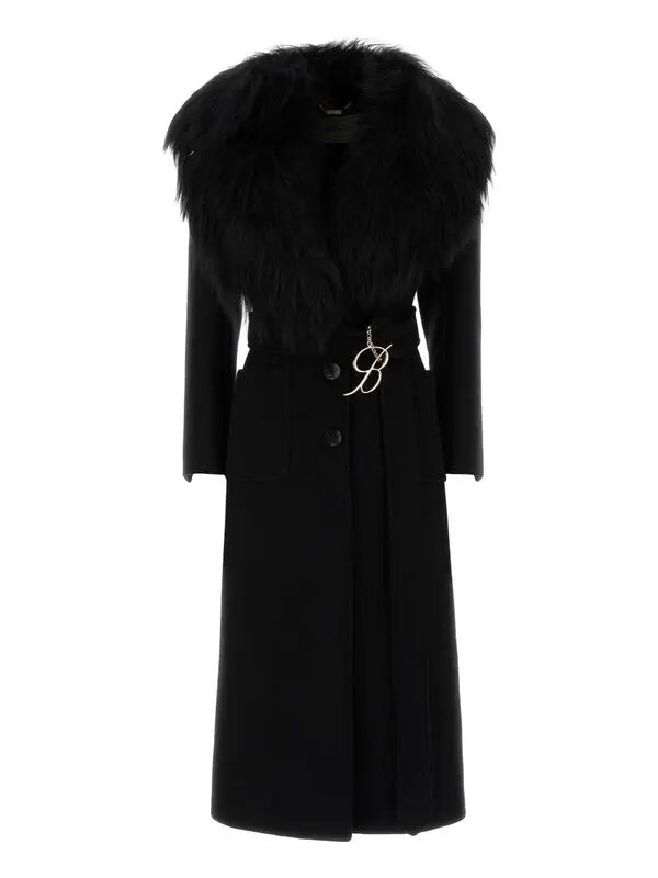 Blumarine Wool Blend Jacket - Black