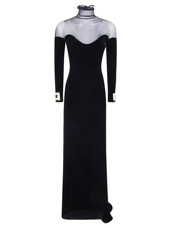 Elisabetta Franchi Elegant Evening Gown - Nero