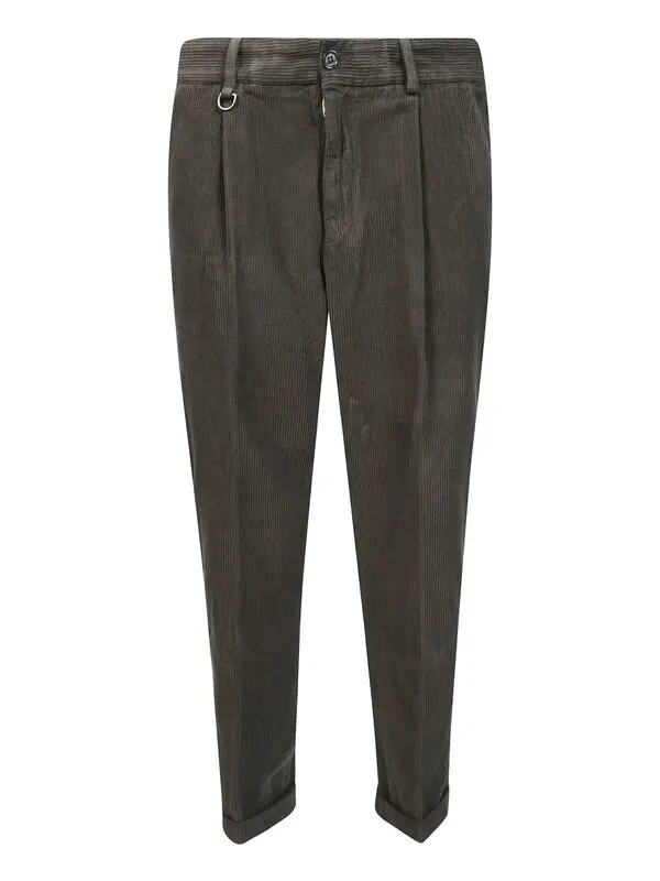 PAOLO PECORA Soft Fabric Chino Pants - Marrone