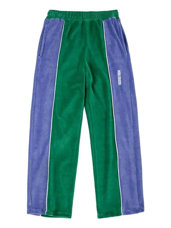 BOBO CHOSES Block Terry Cloth Jogging Pants - Green