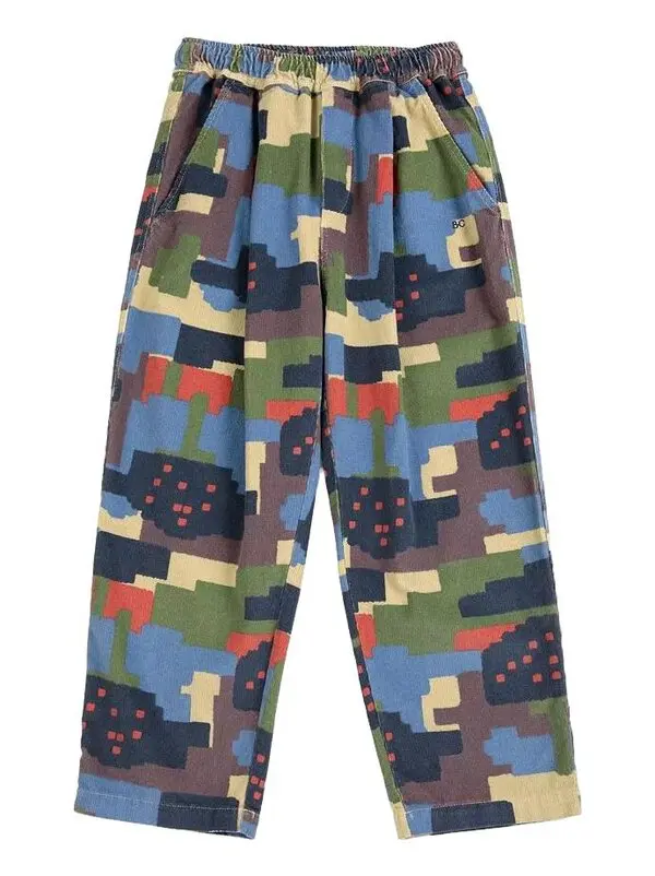 BOBO CHOSES Paint Forest All-over Corduroy Pants In Organic Cotton - Multicolor