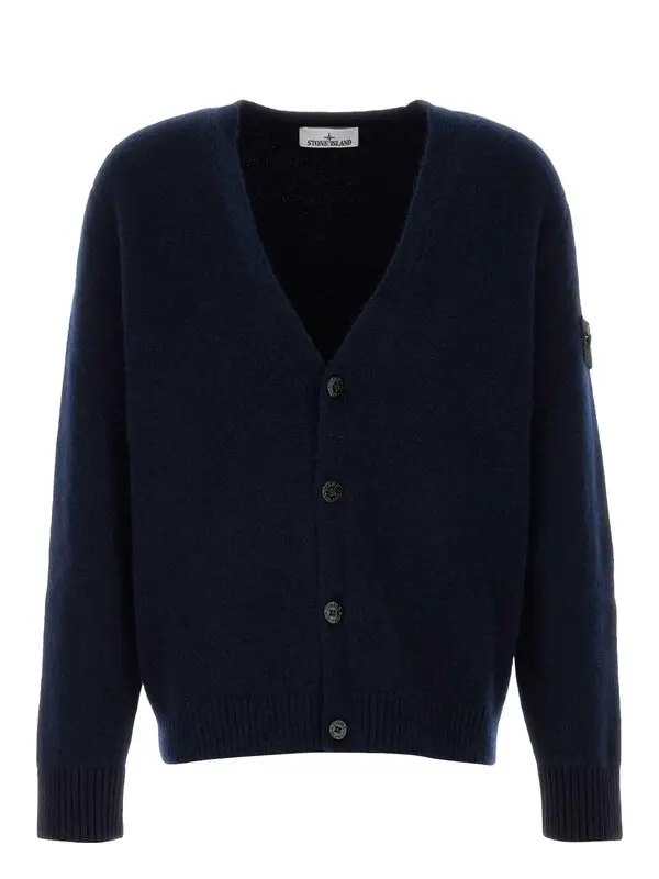 Stone Island Alpaca & Virgin Wool Knit Sweater - Blue