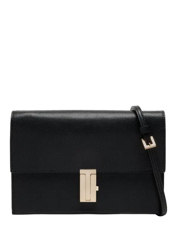 TOM FORD Mini Leather Mia Shoulder Bag - Black