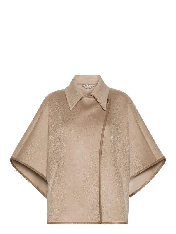 Max Mara Cashmere Double-breasted Cape - Beige