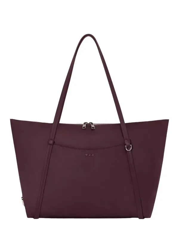 Tumi Leather Voyageur Q Tote Bag - Red