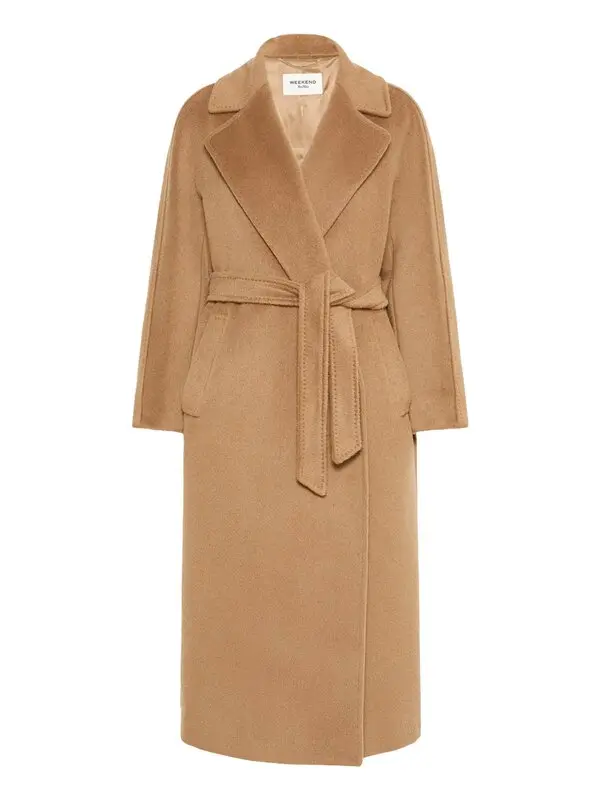 Max Mara Wool-blend Belted Coat - Beige