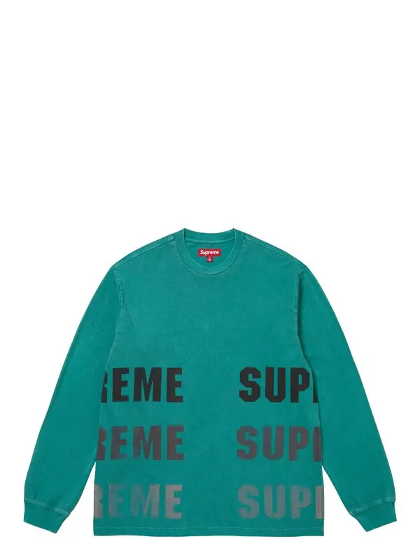 Supreme Reflective Long-sleeve Top - Teal